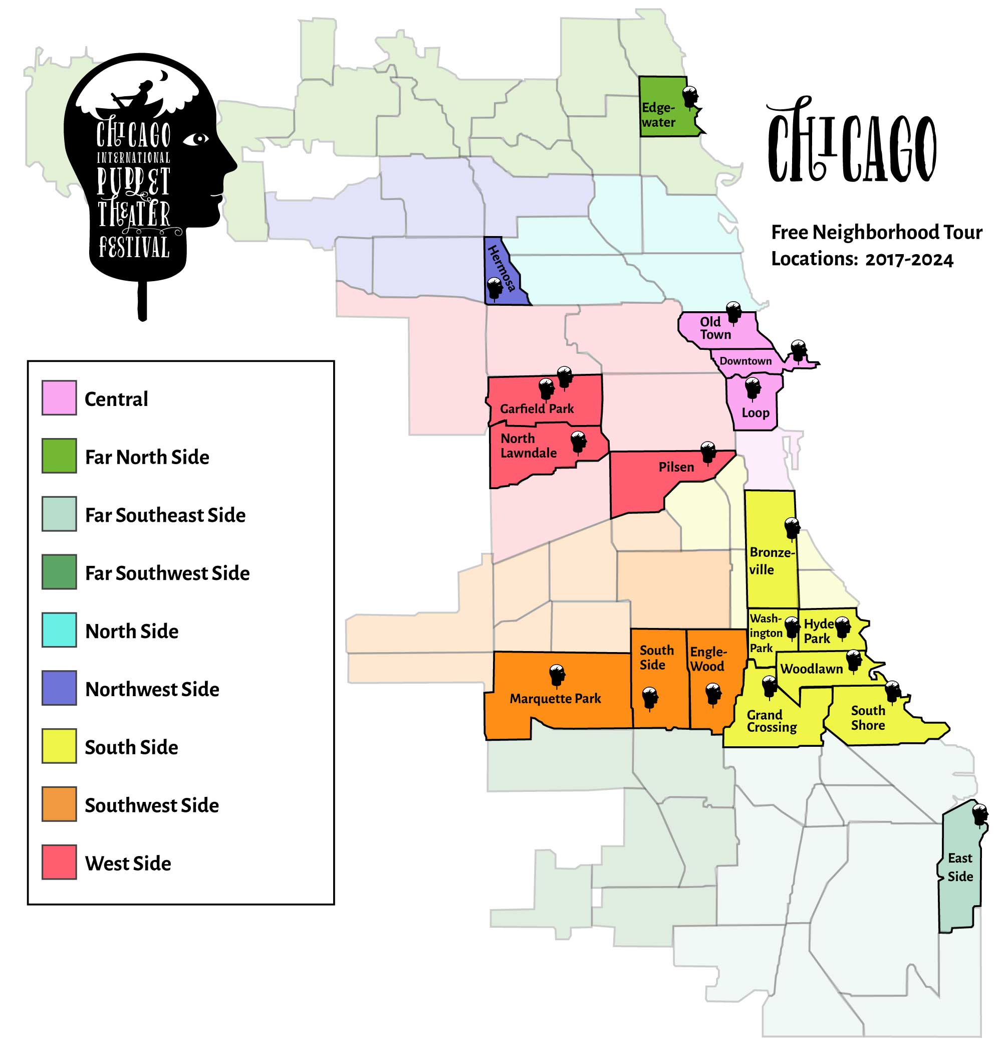 Free Neighborhood Tour - Chicago International Puppet Theater Festival